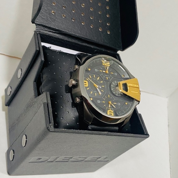 Diesel Black Gold | Accessories | Dz7377 Mens Diesel Black Dial Uber ...